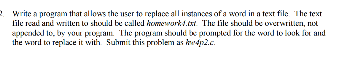 Solved Write a program that allows the user to replace all | Chegg.com