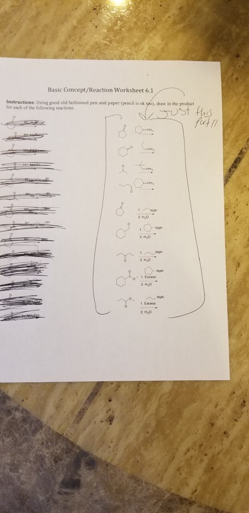 Solved Basic Concept/Reaction Worksheet 6.1 Instructions: | Chegg.com