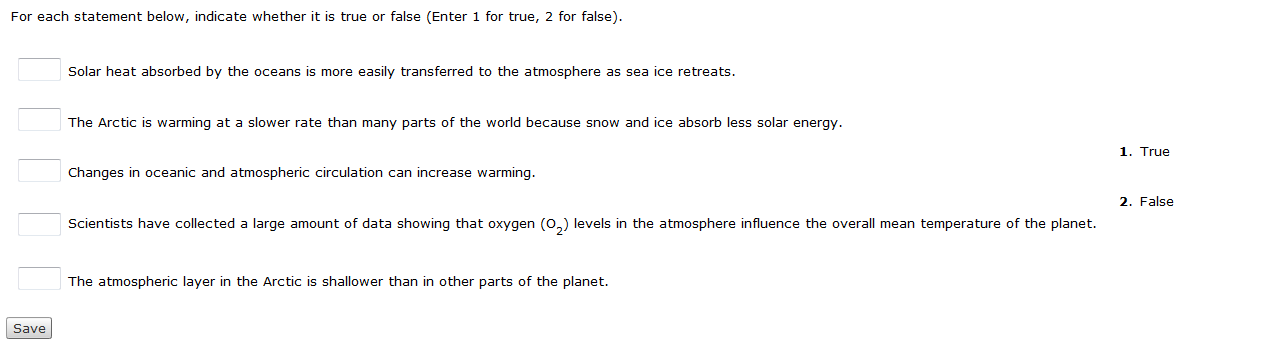 Solved For each statement below, indicate whether it is true | Chegg.com