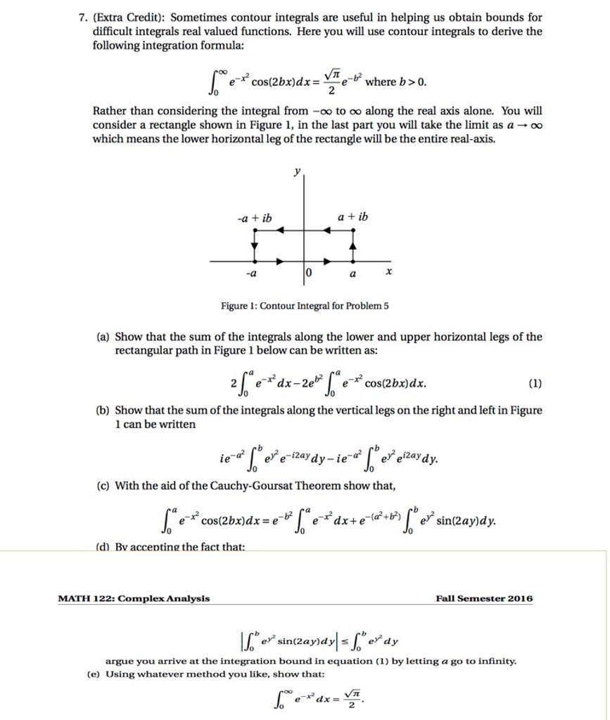 Sometimes contour integrals are useful in helping us | Chegg.com