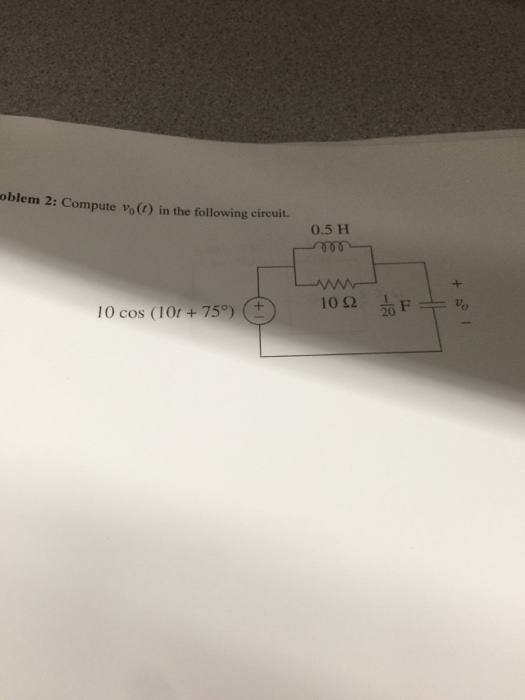 Solved Compute v0(t) in the following circuit. | Chegg.com