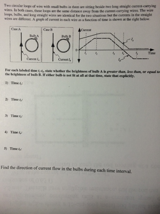 Solved Two circular loops of wire with small bulbs in them | Chegg.com