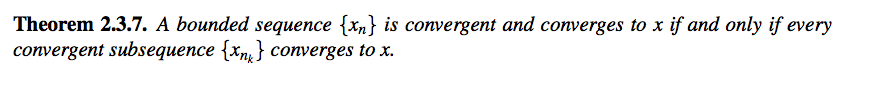 Solved A bounded sequence {x_n} is convergent and converges | Chegg.com