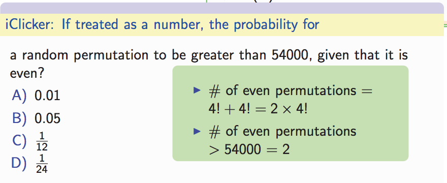 Solved Random Permutation of {1, 2, 3, 4, 5} Compute the | Chegg.com