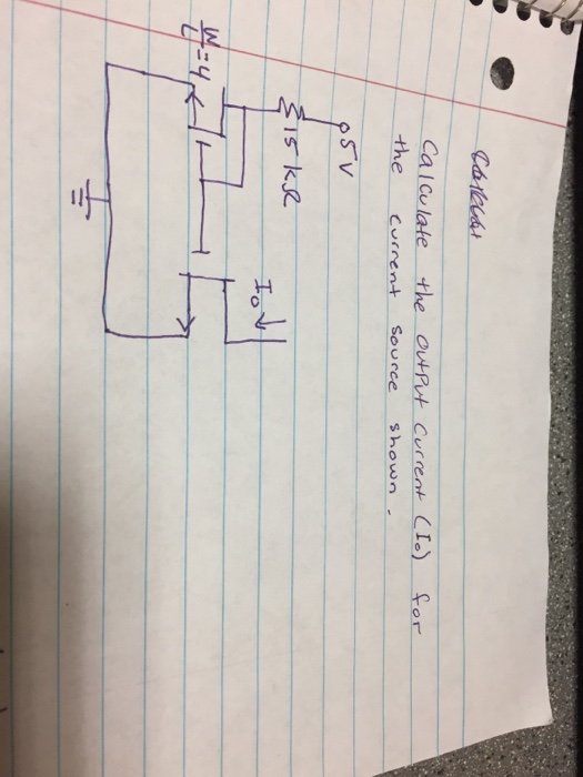 Solved Calculate the output current (I_0) for the current | Chegg.com