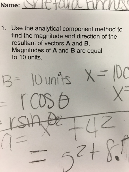 Solved Use the analytical component method to find the | Chegg.com