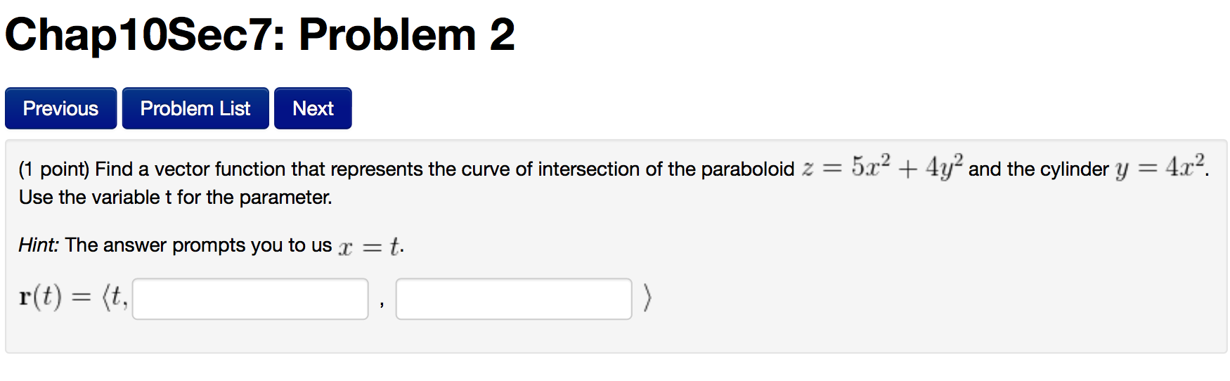 Solved Find a vector function that represents the curve of | Chegg.com