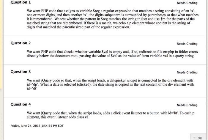Solved We want PHP code that assigns to variable Serge a | Chegg.com