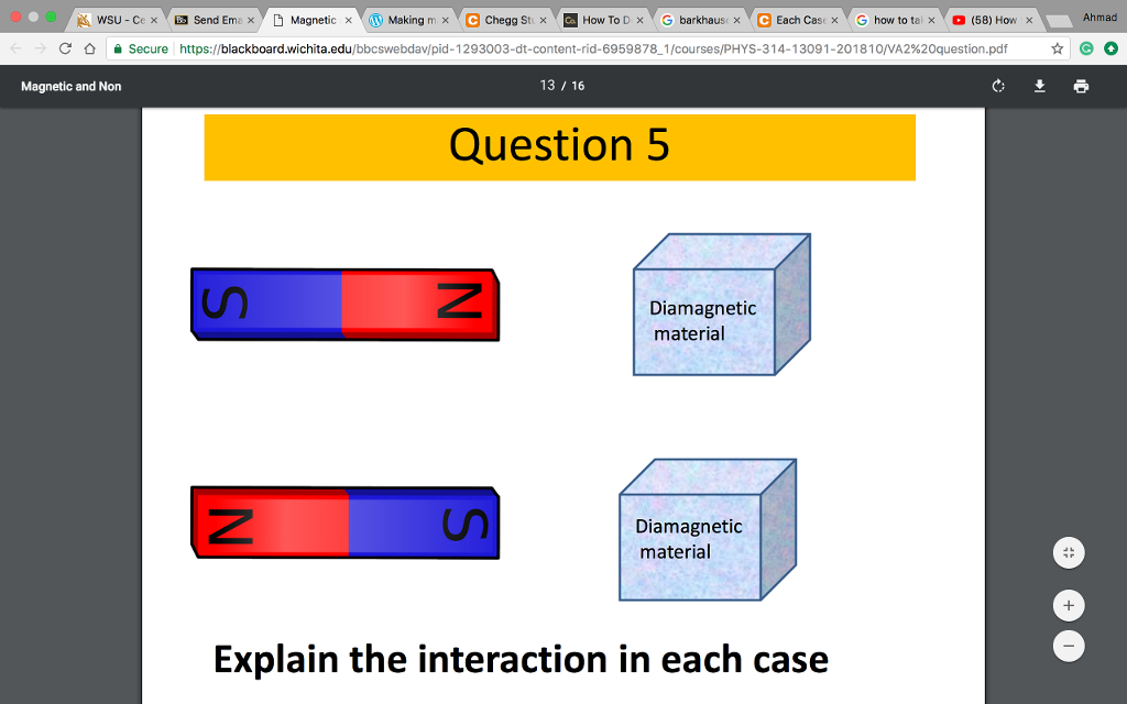 Solved Ahmad Cǜ 을 Secure https://blackboard. | Chegg.com