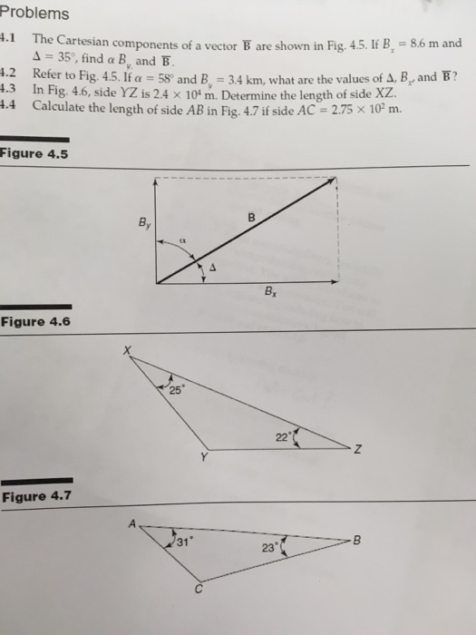 Solved The Cartesian components of a vector B- are shown in | Chegg.com