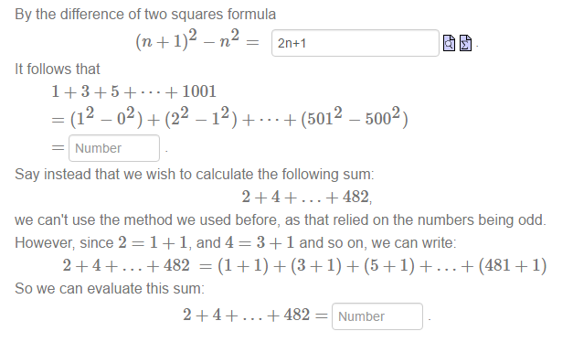 Solved By the difference of two squares formula (n + 1)^2 - | Chegg.com