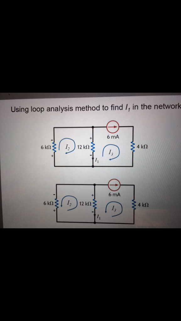 Solved Using Loop Analysis Method To Find I In The Network 