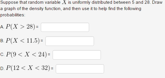 Solved Suppose that random variable A is uniformly | Chegg.com