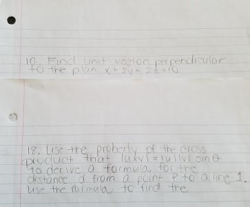 Solved Find unit vector perpendicular to the plan x + 2y + | Chegg.com