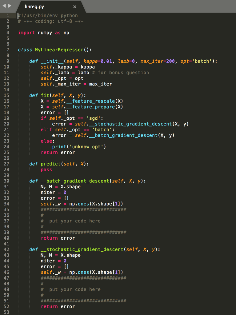 2. Gradient Descent: Linear Regression (SENG 474: 30 | Chegg.com