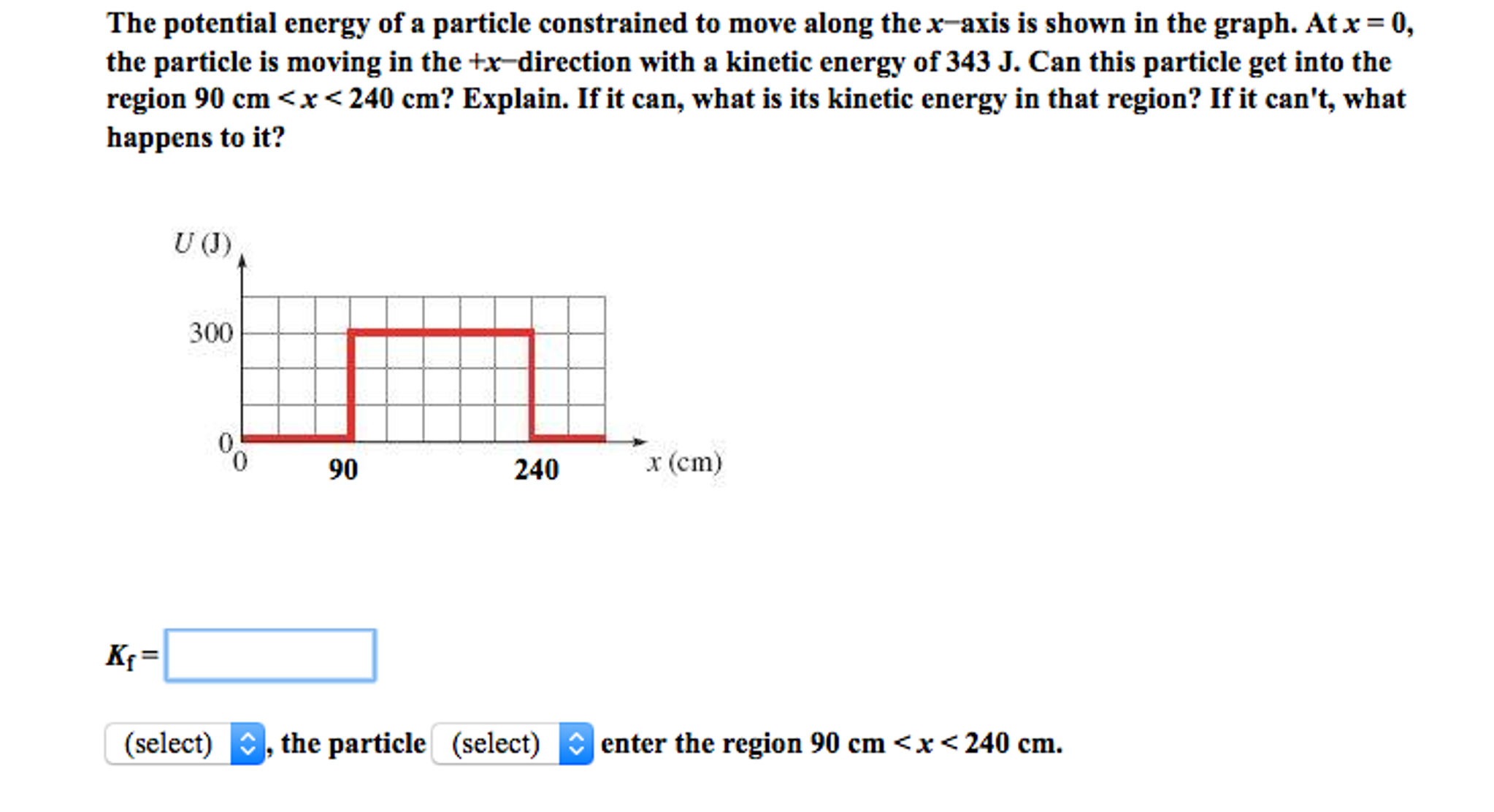 Solved The potential energy of a particle constrained to | Chegg.com