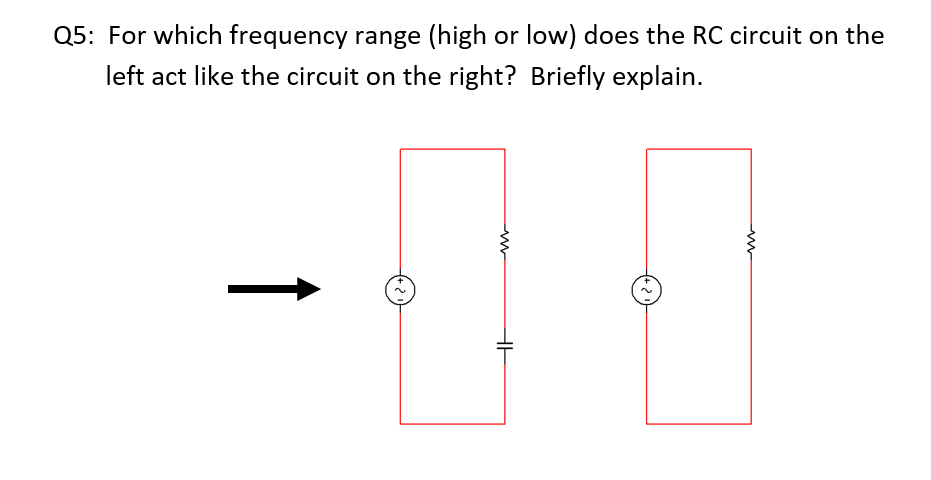 Solved For which frequency range (high or low) does the RC | Chegg.com