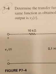Solved 1)Determine the transfer function of the circuit | Chegg.com