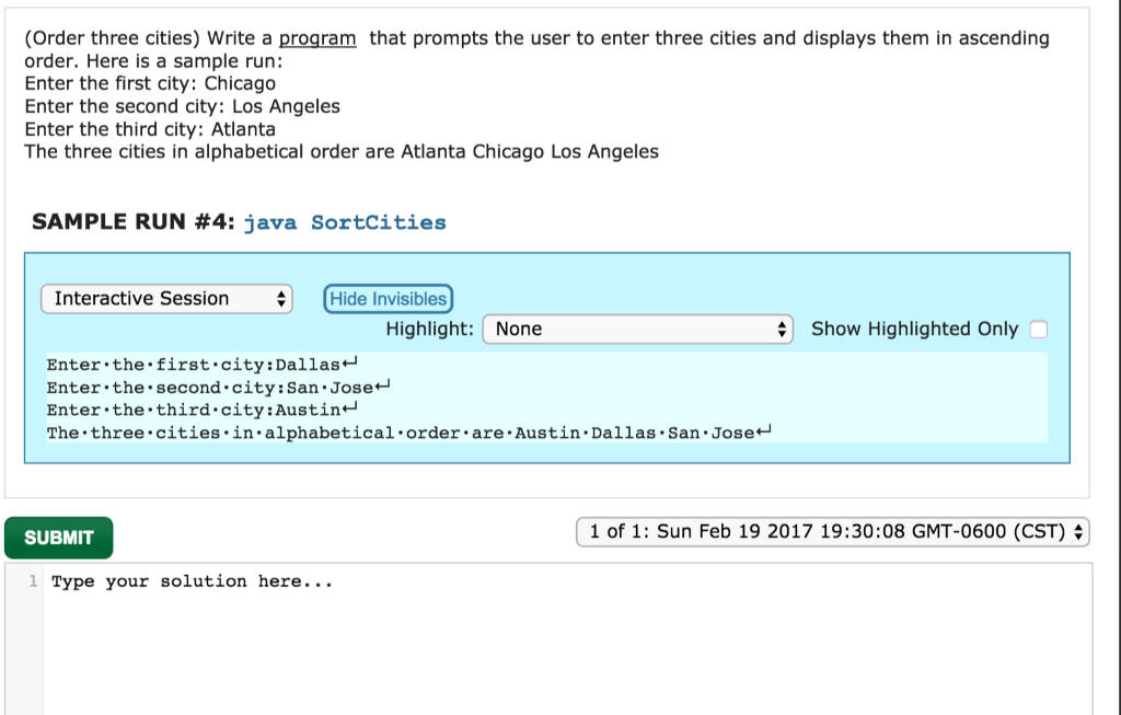 Solved Write A Program That Prompts The User To Enter Thr