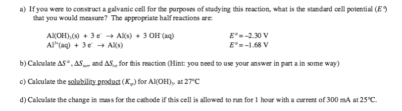 Solved When an aqueous solution containing Al3+ at | Chegg.com