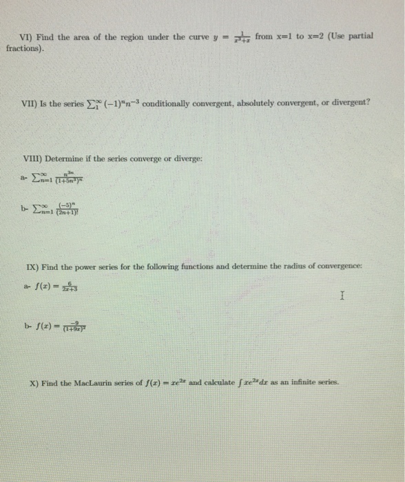Solved III Evaluate the integrals (using substitution): IV) | Chegg.com