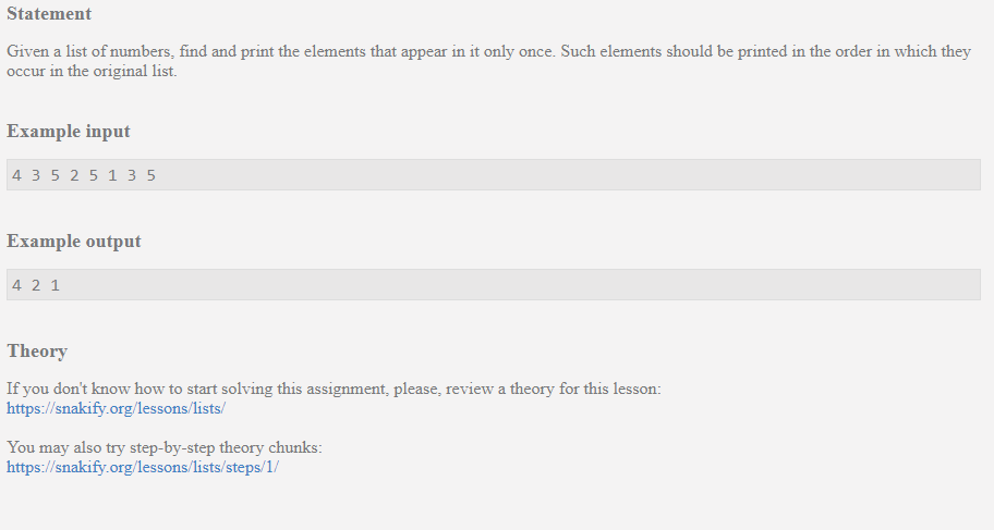 Solved Statement Given a list of numbers, find and print the | Chegg.com