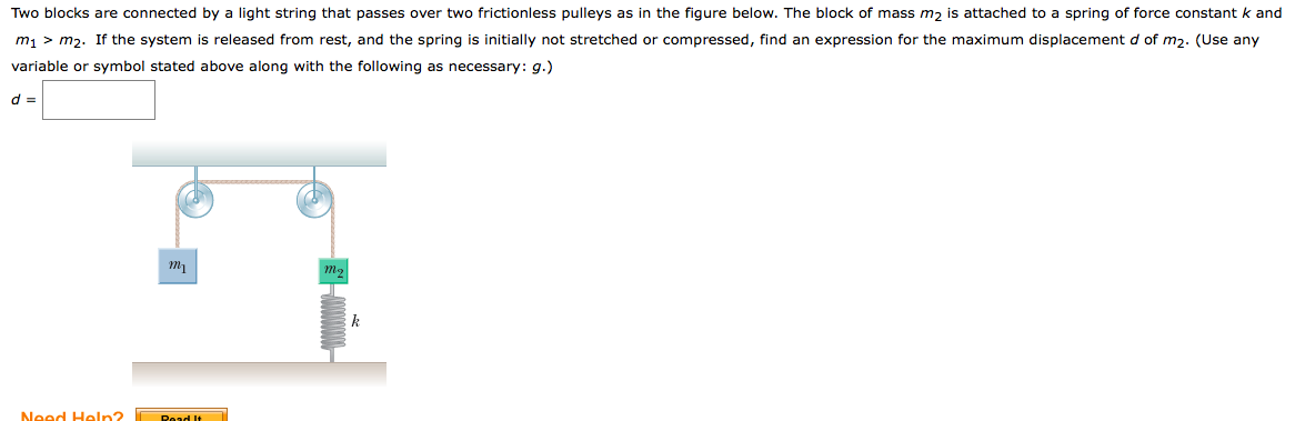 Solved Two blocks are connected by a light string that | Chegg.com