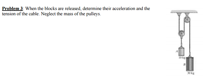Solved When the blocks are released, determine their | Chegg.com