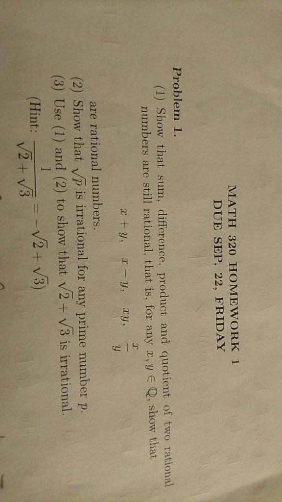 Solved MATH 320 HOMEWORK 1 DUE SEP 22 FRIDAY Problem 1 Chegg solved-math-320-homework-1-due-sep-22-friday-problem-1-chegg