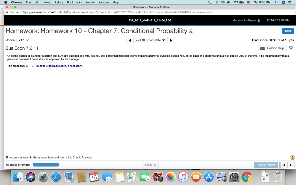 Solved i Chrome File Edit View History Bookmarks People | Chegg.com