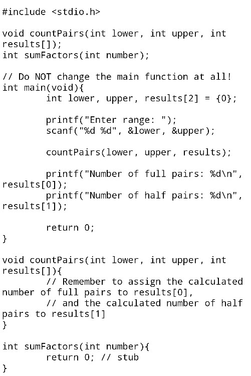 Solved Exercise 2: Amicable numbers 50 marks Problem | Chegg.com