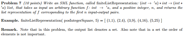 Write An Sml Function Called