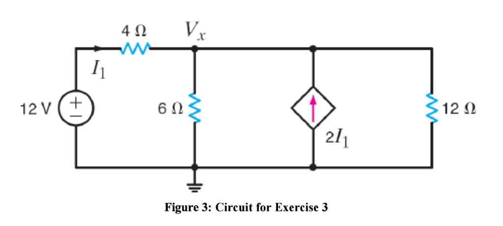 Solved Use Thevenin’s theorem to find Vx in the circuit | Chegg.com