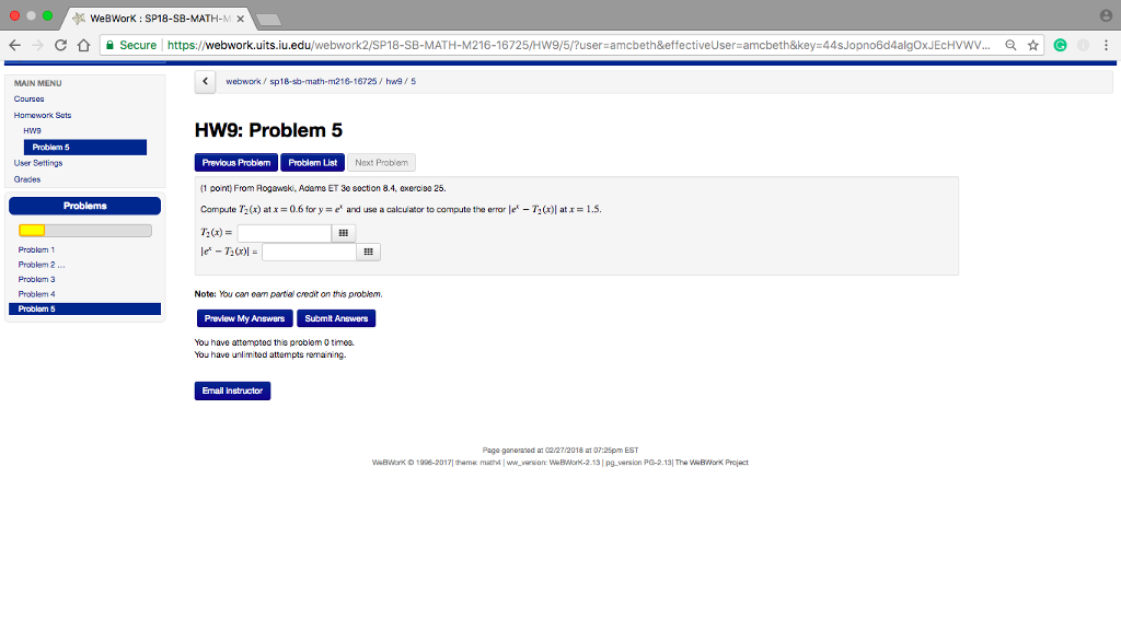 Calculus Archive | February 27 2018 | Chegg.com