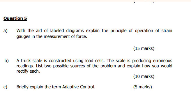Solved Question 5 With the aid of labeled diagrams explain | Chegg.com