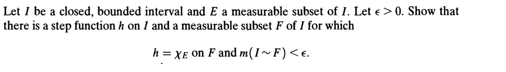 Solved Let I be a closed, bounded interval and E a | Chegg.com