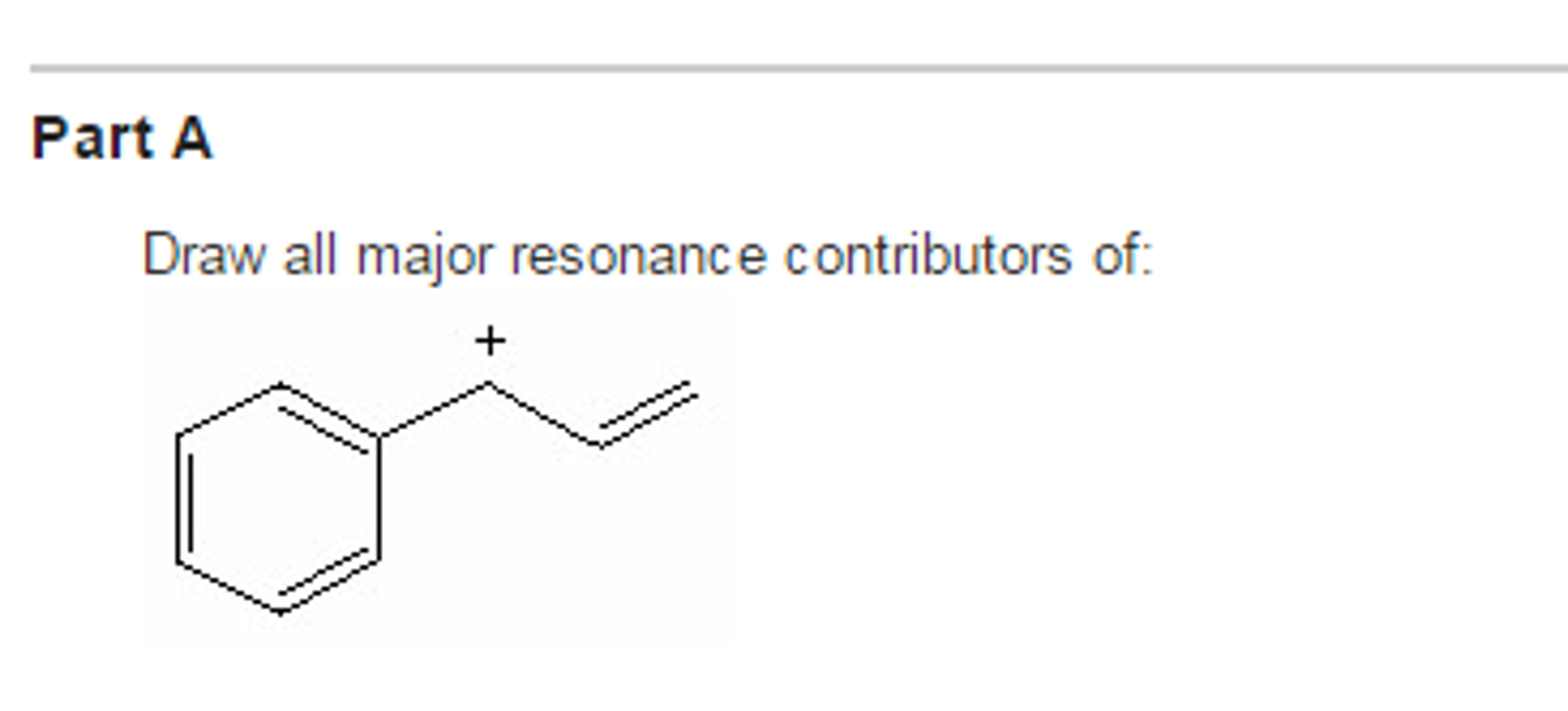 Solved Part A Draw all major resonance contributors of | Chegg.com