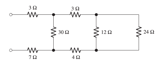 Solved Reduce the network shown below to a single equivalent | Chegg.com