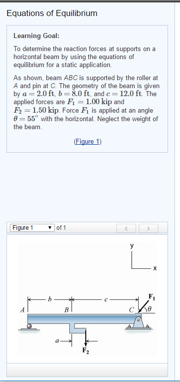 Solved Equations of Equilibrium Learning Goal: To determine | Chegg.com