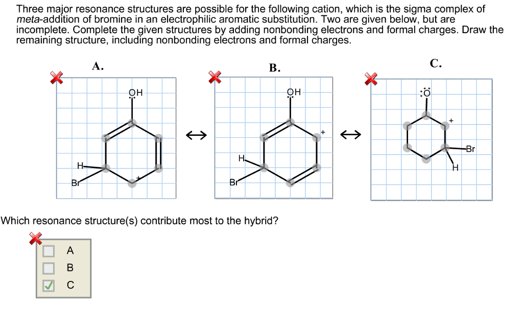 Solved Three major resonance structures are possible for the | Chegg.com