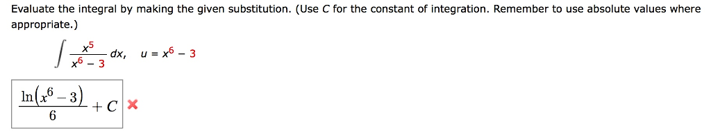 Solved Evaluate the integral by making the given | Chegg.com