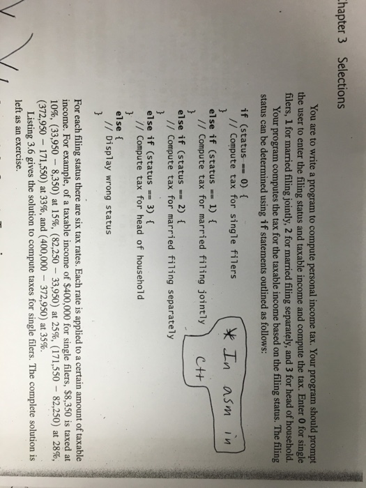 Solved You Are To Write A Program To Compute Personal Income 