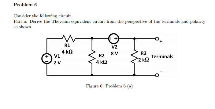 Solved Problem 6 Consider the following circuit Part a: | Chegg.com