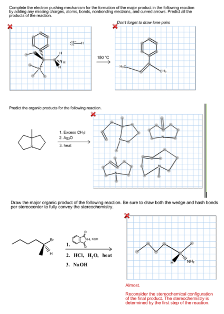 Solved Complete the electron pushing mechanism for the | Chegg.com