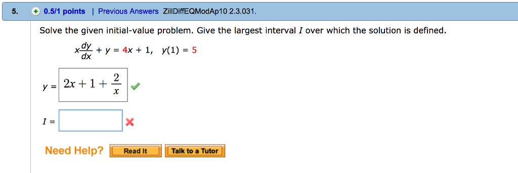Solved Solve the given initial-value problem. Give the | Chegg.com
