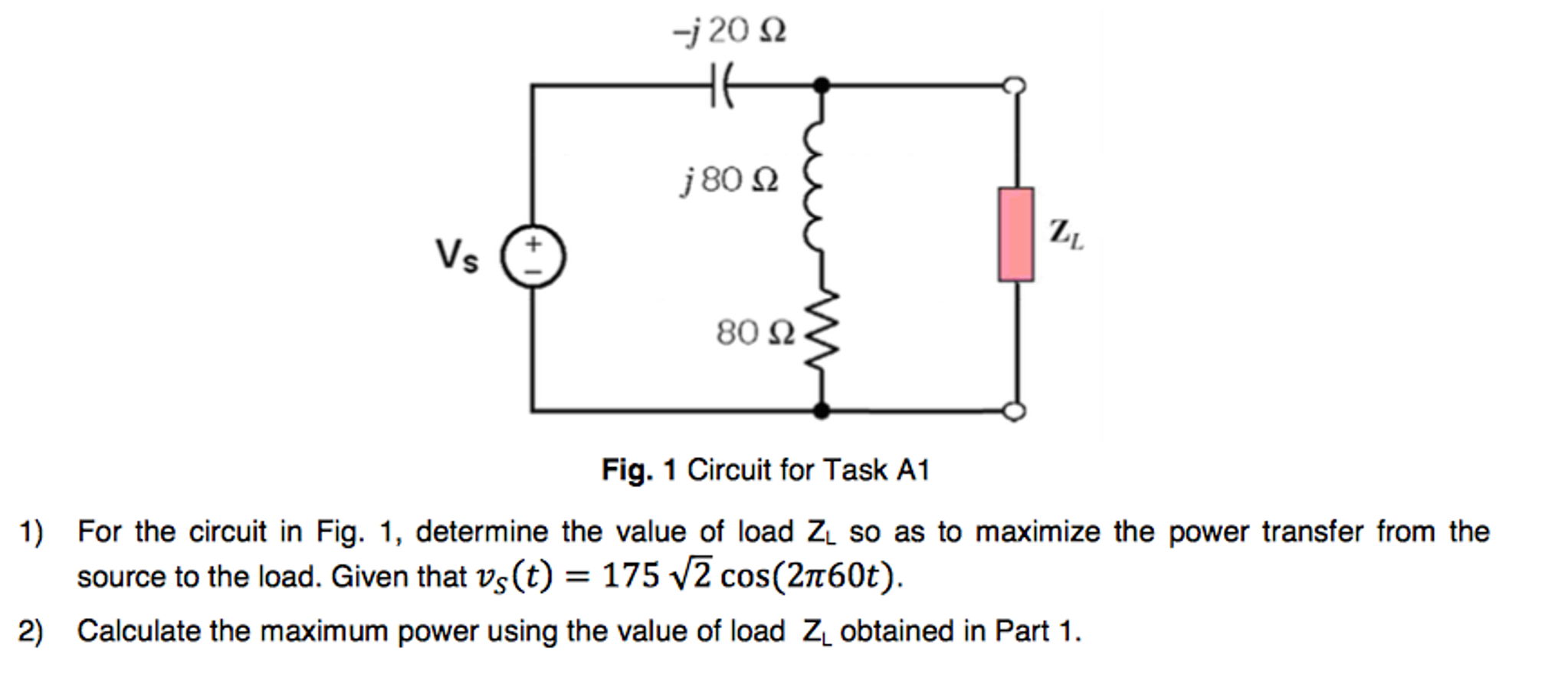 Solved For the circuit in Fig. 1, determine the value of | Chegg.com
