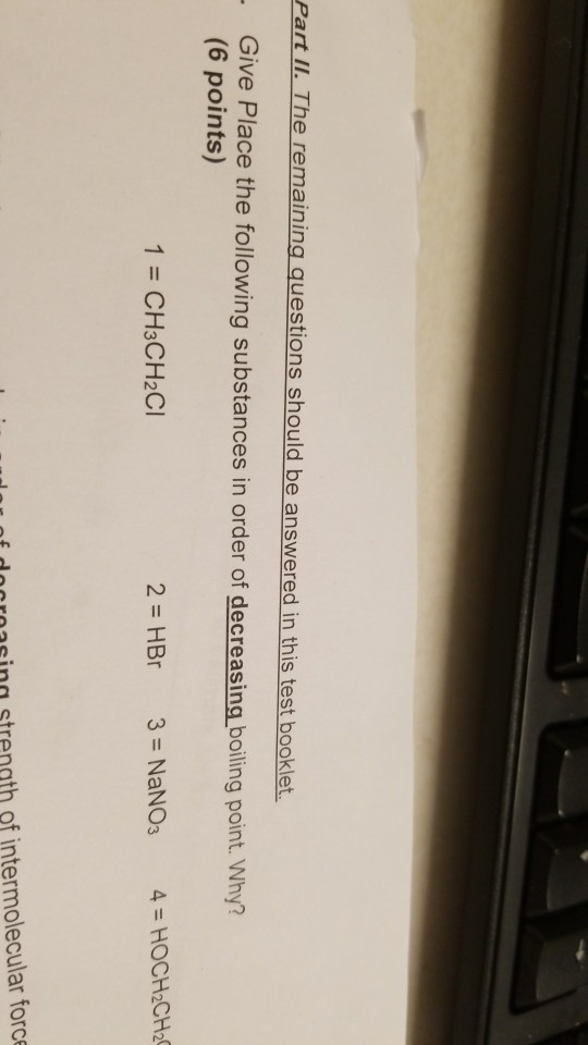 Solved Part Il. The remaining questions should be answered | Chegg.com