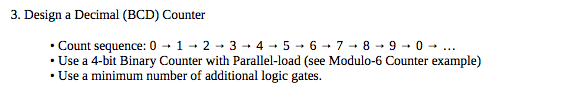 Solved Design a Decimal (BCD) Counter Count sequence: 0 | Chegg.com