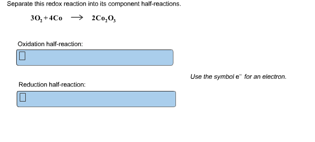 Solved Separate this redox reaction into its component | Chegg.com