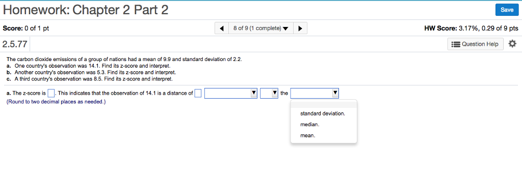 Solved Homework: Chapter 2 Part 2 Score: 0 of 1 pt 8 of 9 (1 | Chegg.com